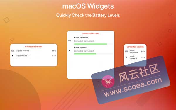 Magic Battery Mini 4.2.1 for mac - 蓝牙设备电池电量显示工具 - 风云社区