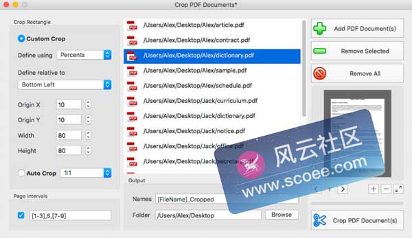 PDF Plus 1.3.1 for mac 破解版下载 - 好用的PDF文档合并、分割、水印和裁剪工具 - 风云社区